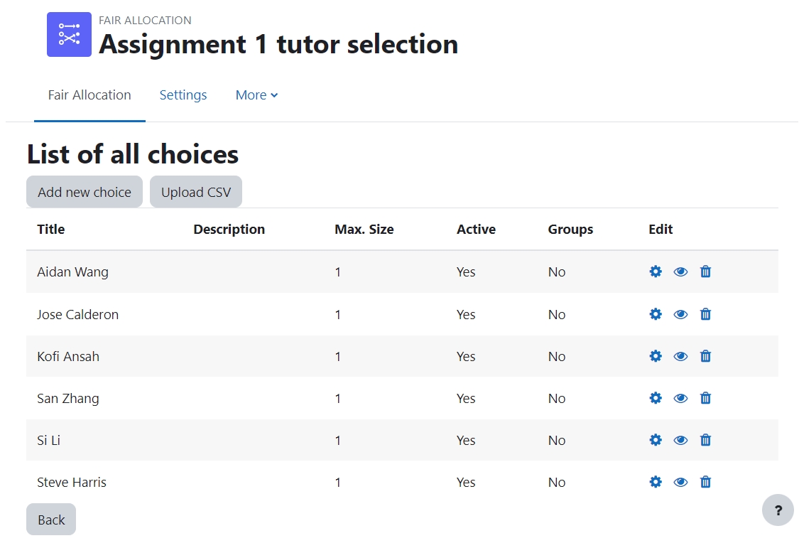 How to set up 'Fair Allocation' on your module - Knowledge Base